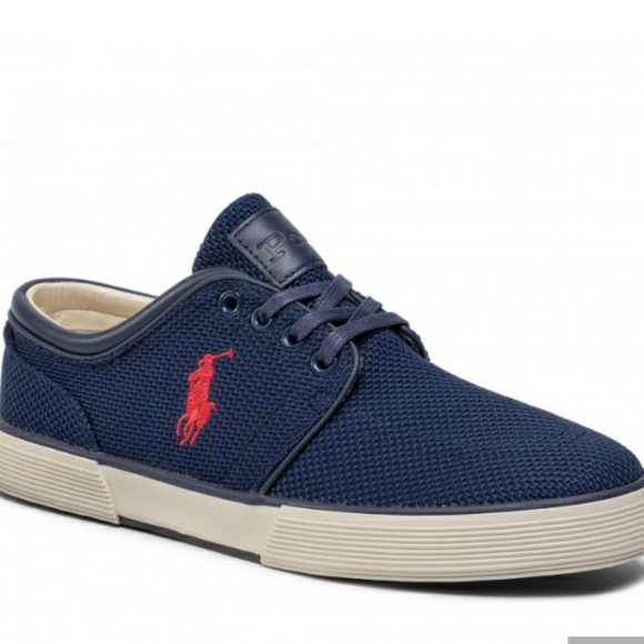 Polo Ralph Lauren | Shoes | Faxon Mens Shoes Red Polo Ralph Lauren Navy ...
